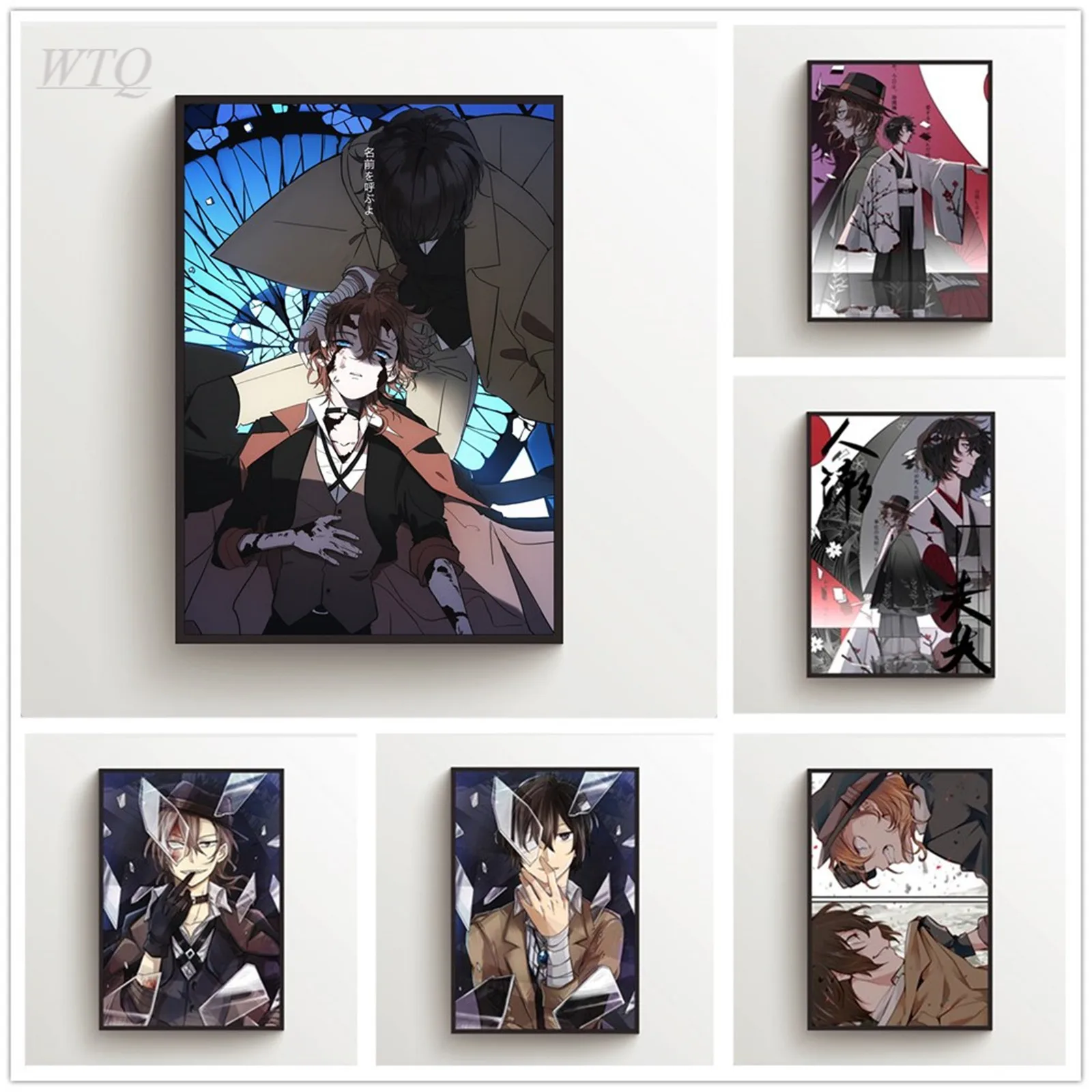 Bungou Stray Dogs Nakahara Chuuya Anime Posters Wall Posters Canvas ...