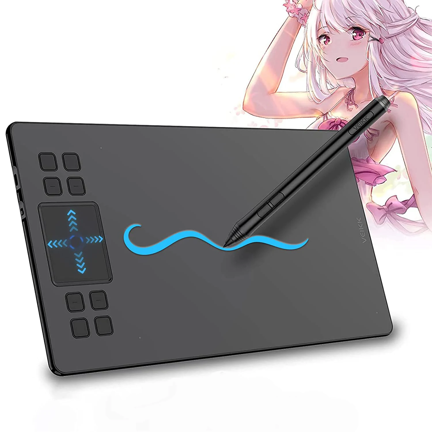 VEIKK-A50-10-x6-Inch-Drawing-Tablet-Graphics-Digital-Tablet-Android ...