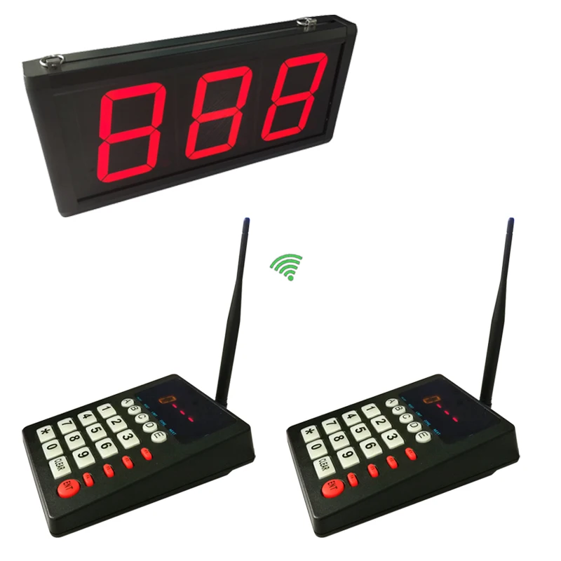 Number Calling System Wireless Queue Manage System 433MHZ keypad screen ...
