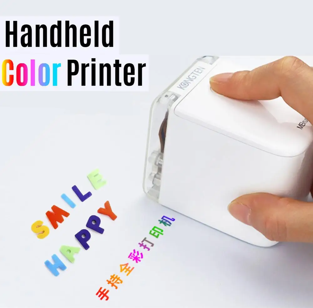 MBrush Handheld Color Printer Portable Mini Inkjet Printer Color ...