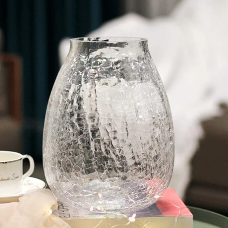 Cracked Glass Vase