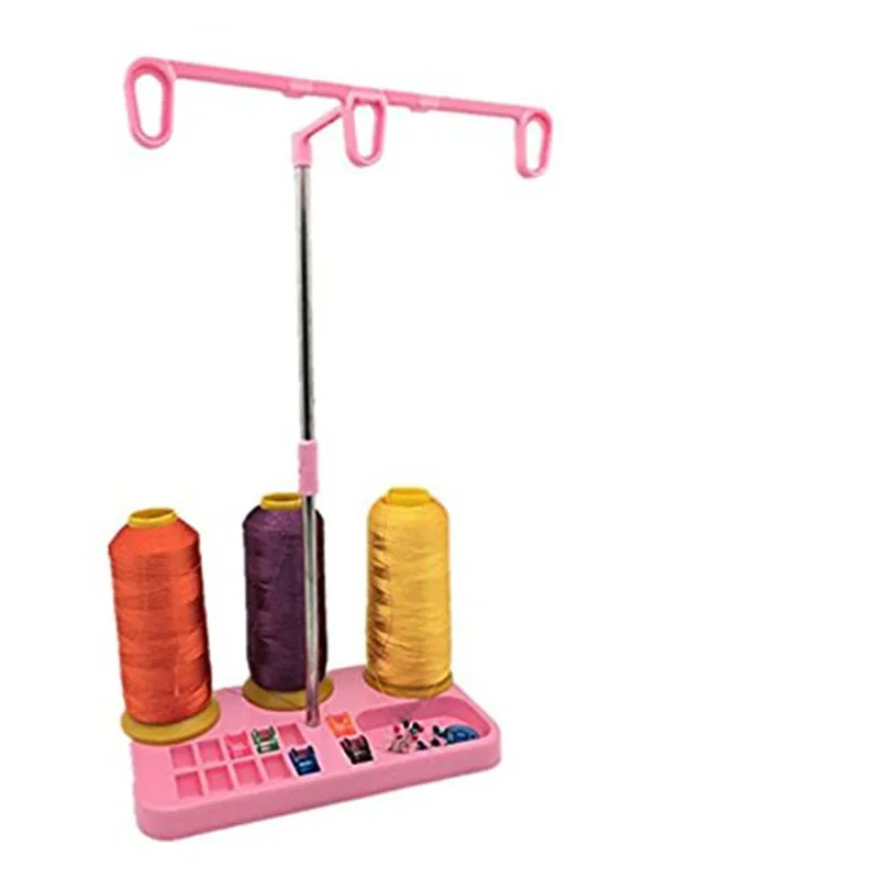 Sewing Thread Stand Adjustable 3 Thread SpoolSPlastic Holder Multi ...
