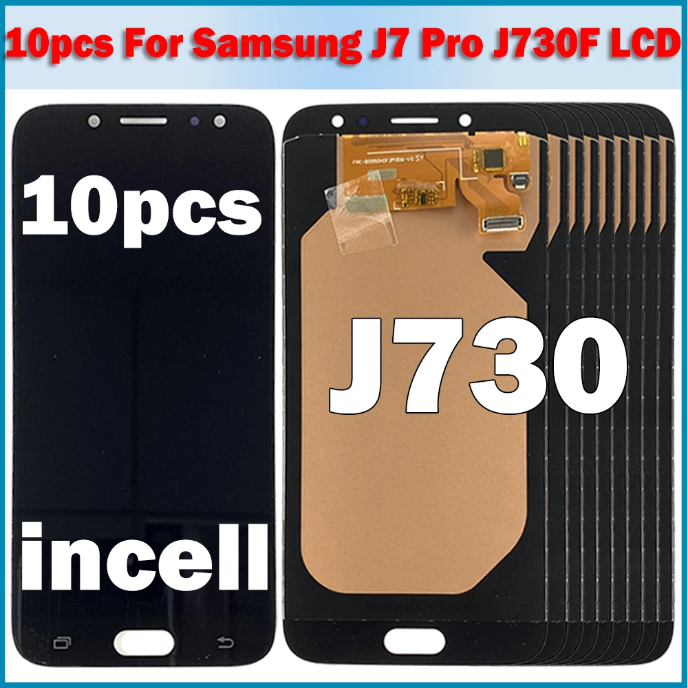 10 pieces/lot incell J730 LCD For Samsung Galaxy J7 Pro 2017 J730 J730F ...