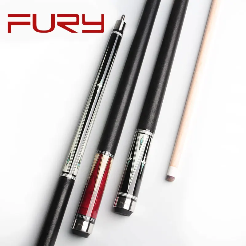 Fury Billiard Pool Cue Maple Shaft AK Series With Case Linen Thread Tec ...
