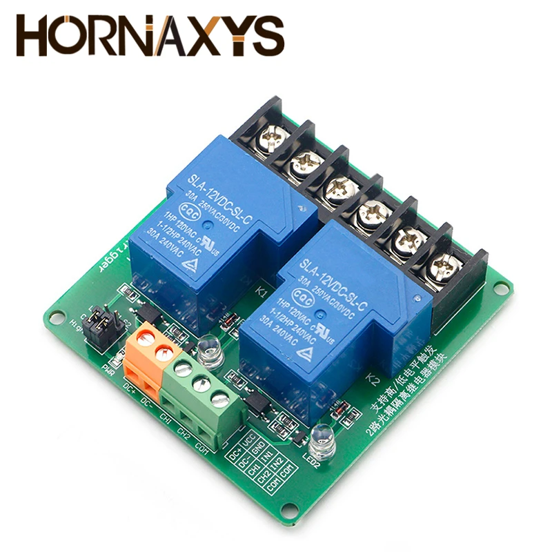 Generic One 1 2 4 Channel Relay Module 30a With Optocoupler Isolation ...