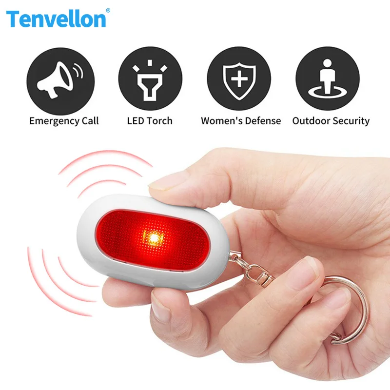 Self Defense Alarm 125DB Bright Light Loud Safety Buzzer Personal ...