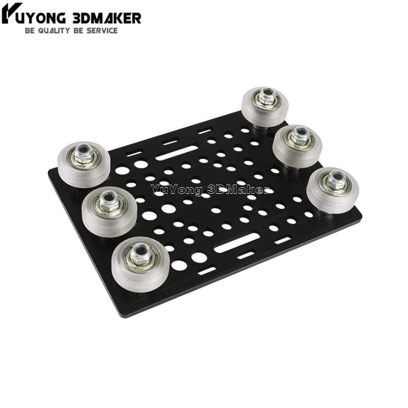 Black Anodized Aluminium V-Slot Gantry Plate Set 20 - 80mm with V-Slot ...