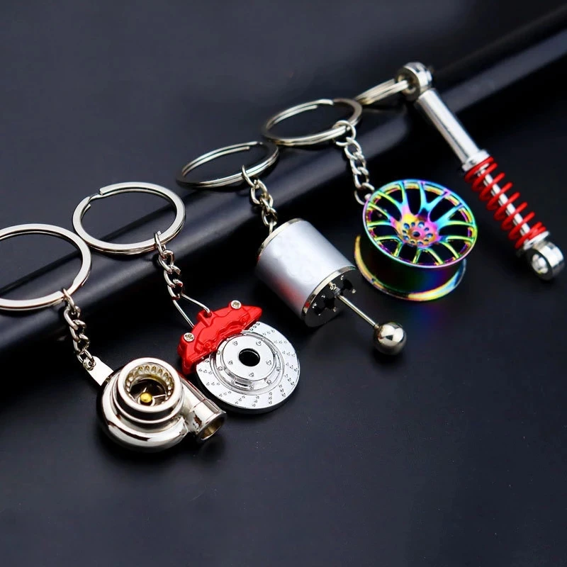 Creative-Gear-Head-Keychain-Speed-Gearbox-Keyring-For-Car-Key-Turbo-Hub ...