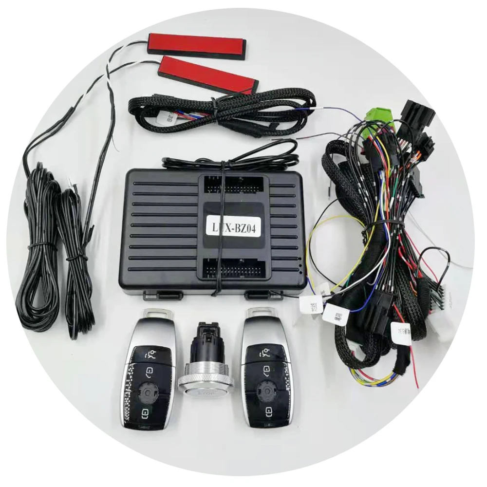 For Mercedes Benz 06 08 S W221 Add Push Start Stop Remote Starter and ...