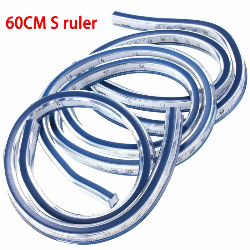 1PCS-Flexible-Measuring-Ruler-60CM-Soft-Curve-Rule-Ruler-Flexible-Helix ...