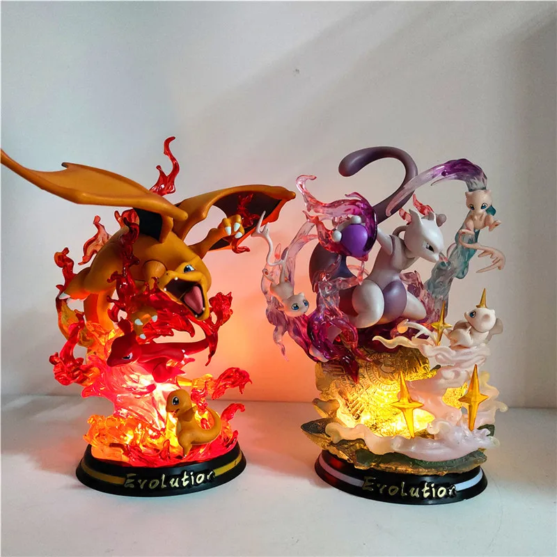 Anime Figure Pokemon Charizard Mewtwo Figurine Go Pikachu Figma Takara ...