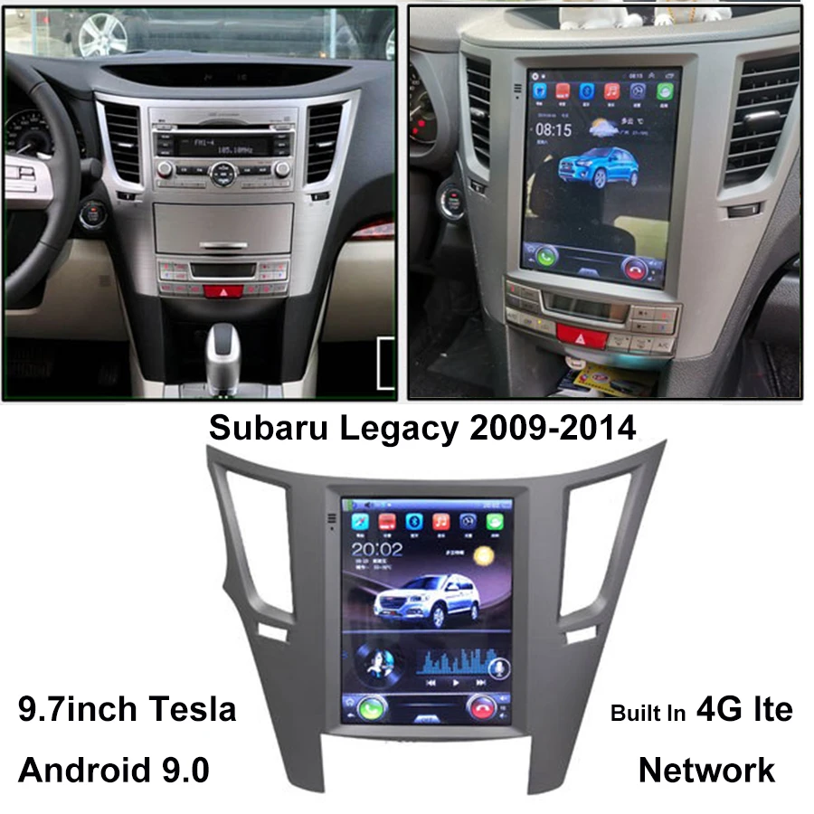 Android 9.0 Autostereo For Subaru Legacy 2009-2014 Gps Car Multimedia ...