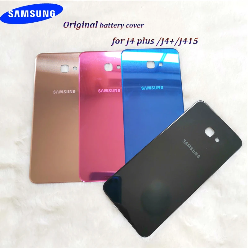 Original samsung galaxy J4 plus case plastic battery protective back ...