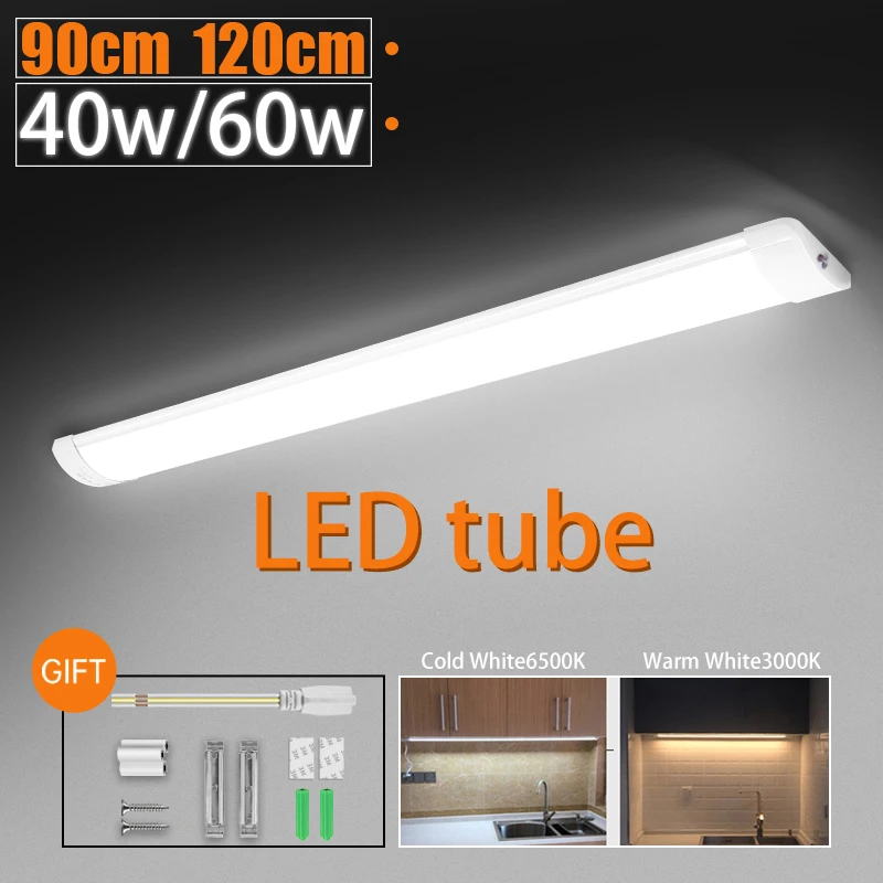 60W-Led-Lights-for-Kitchen-Lamp-Kitchen-Cabinets-120CM-40W-Led-Tube ...