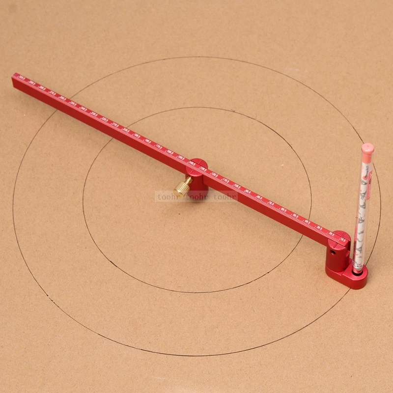 300mm Woodworking Scribing Gauge Center Finder Ruler Scribing Circle ...