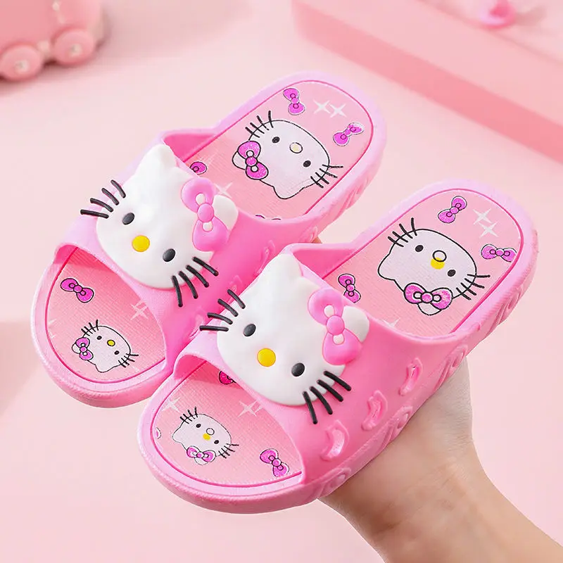 Sanrio Hello Kitty children's slippers female summer waterproof cute ...