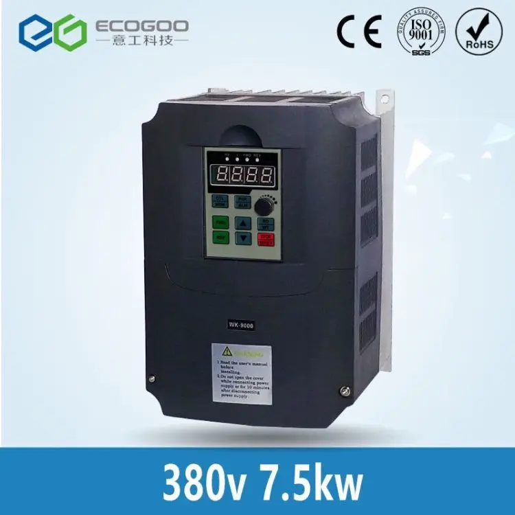 220V to 3 Phase 380V 2.2kw/4kw /5.5kw/7.5KW Inverter Free Shipping Vector control 7.5KW ...