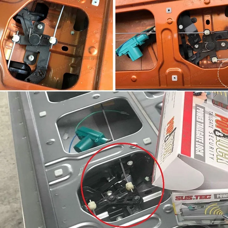 Car 12V 2 Wire Power Door Lock Actuator Power Tailgate Lock for ISUZU D ...