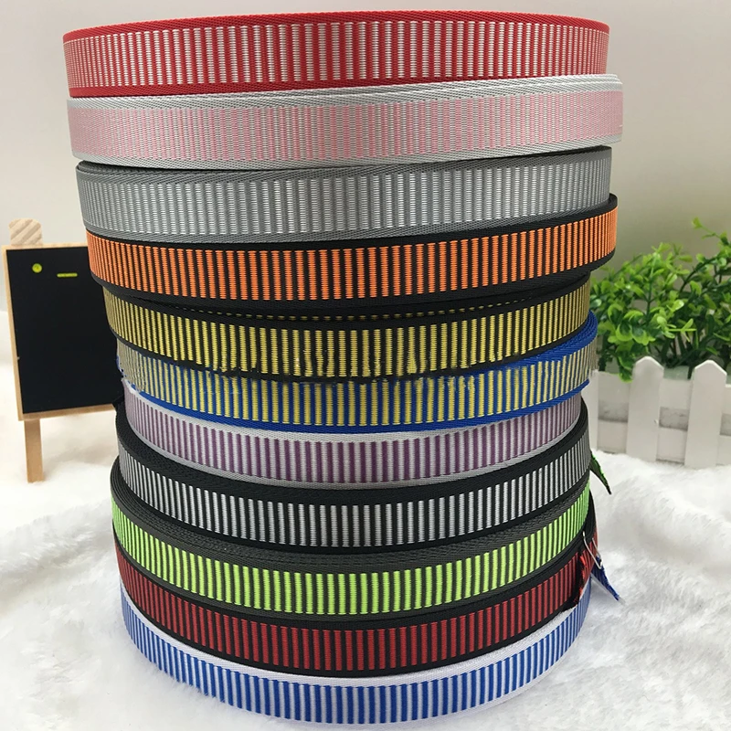 Meetee 10Meters 15/20mm Nylon Webbing Ribbon Stripe Web Strap Ribbon ...