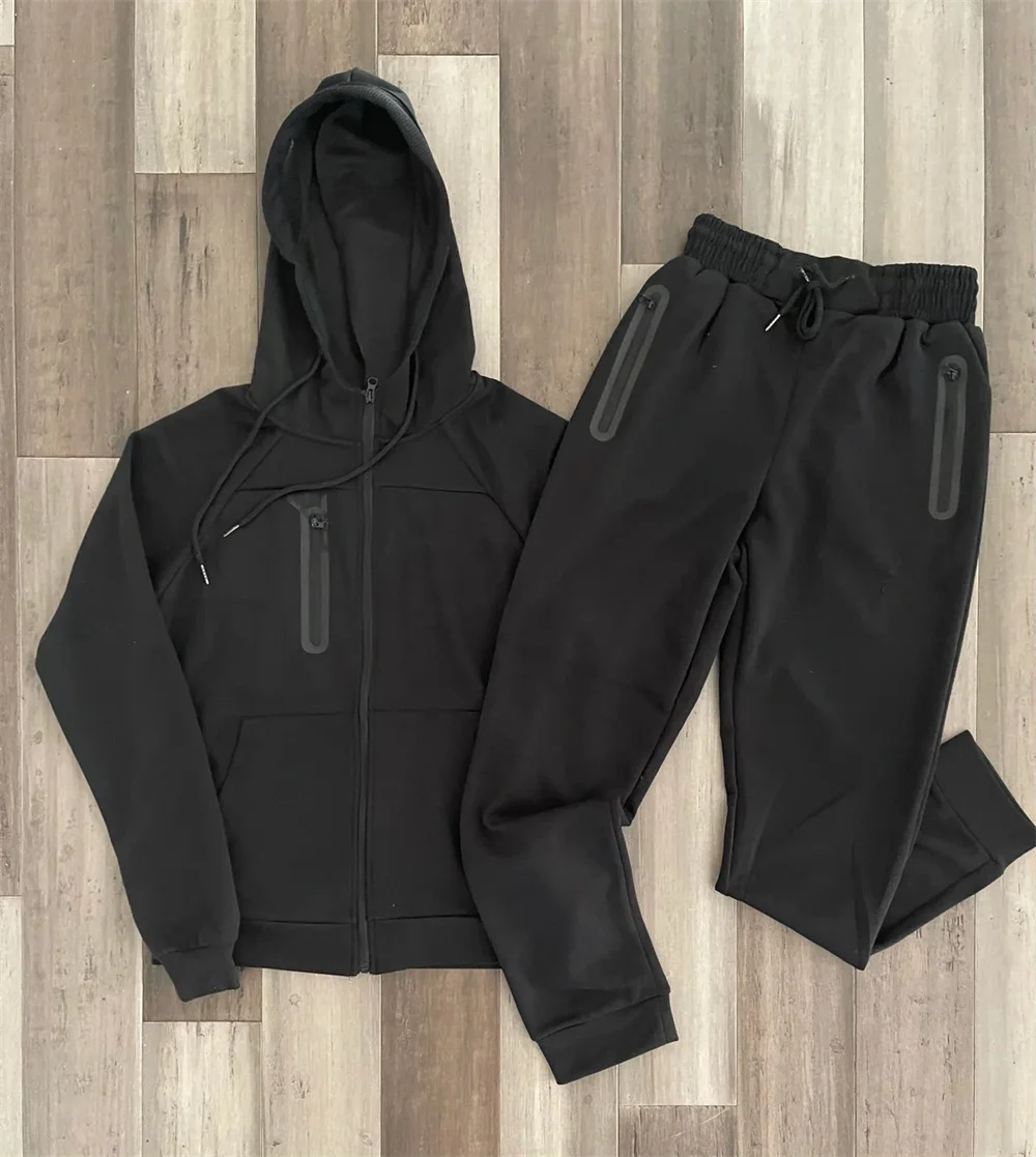 Chándal de 2 piezas para Hombre, conjunto de sudadera y pantalones de ...