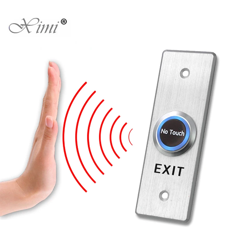 Aluminum-alloy-Access-Control-Exit-Button-Release-Exit-Switch-No-Touch ...