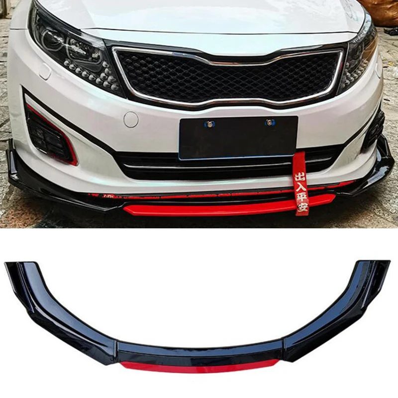 4PCS-For-Universal-Front-Bumper-Diffuser-Lip-Kia-K2-K3-K5-K9-Stinger ...