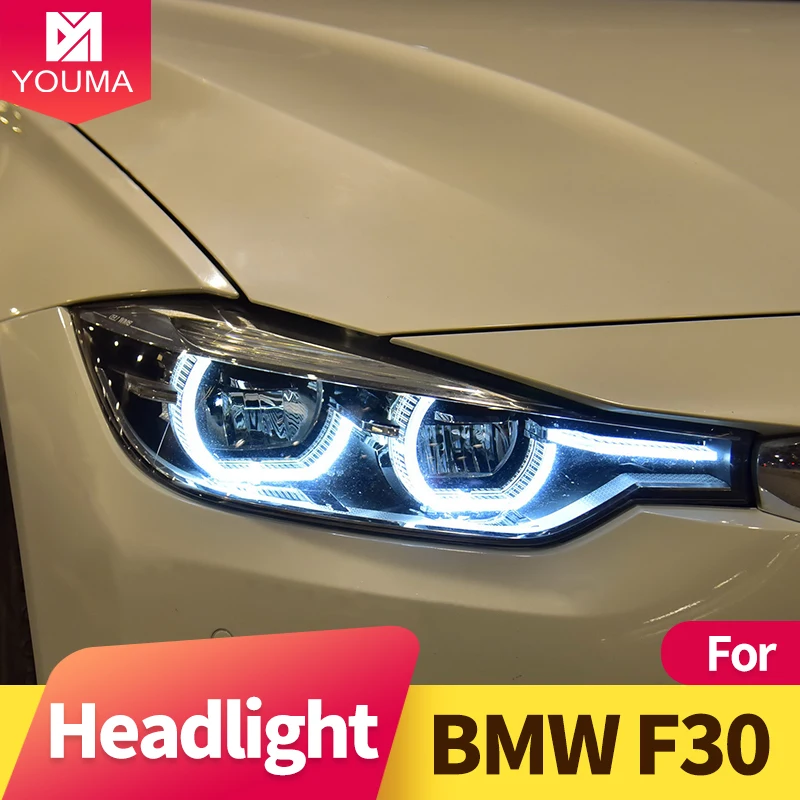 Headlight-Assembly-For-BMW-3-Series-F30-Full-LED-Light-Source-LED-DRL ...