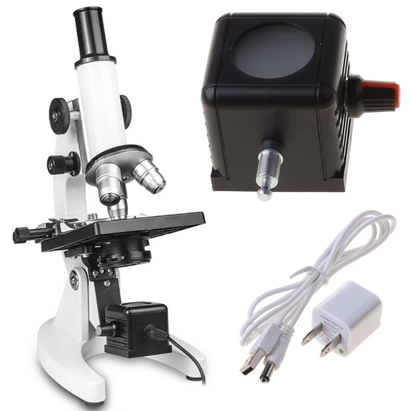 USB White LED Light Lighting Bottom Biological Microscope Lamp Source ...