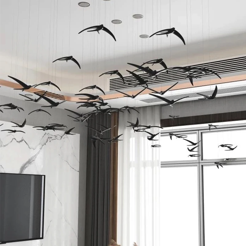 Creativity-Resin-Simulation-Animal-Bird-Swallow-Golden-Ceiling ...