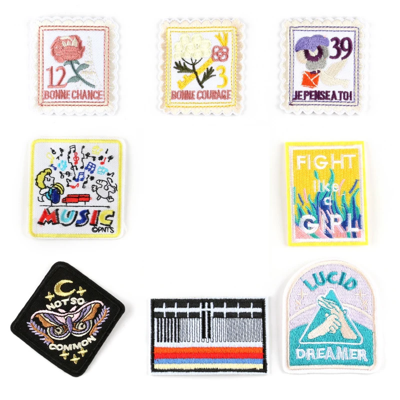 New Novelty Postage Stamp Sticker Cute Cartoon Square Stripe Decorative ...
