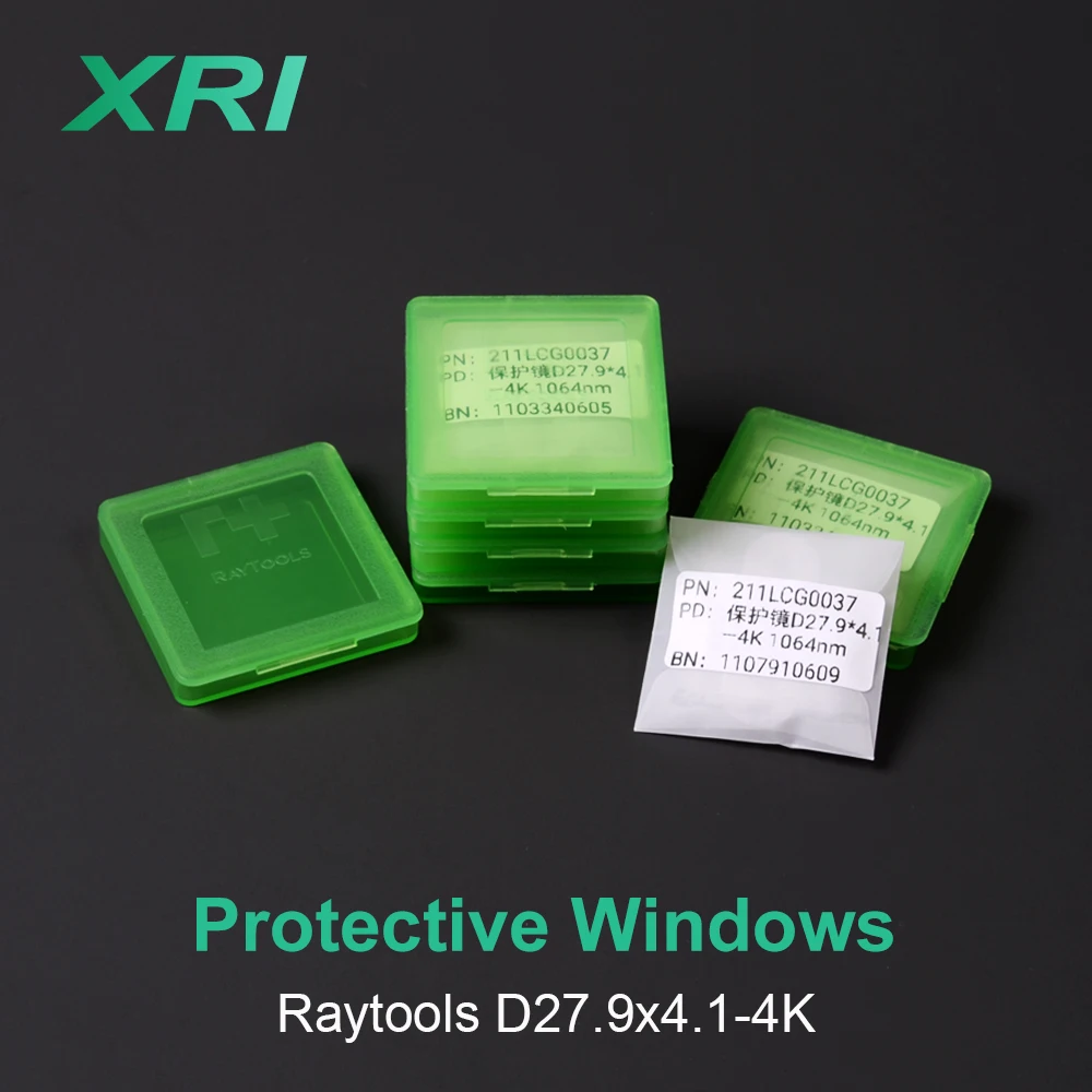 10Pcs/Lot Raytools Fiber Laser Protection Windows Lens 27.9x4.1 1064nm ...