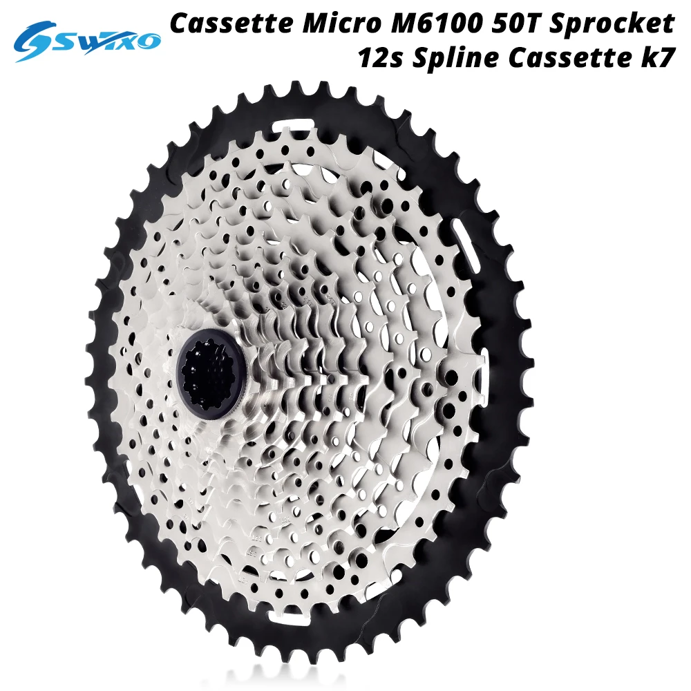 SWTXO MTB Cassette 12 Speed 10 50T Micro Spline Cassette M6100 10 50 ...