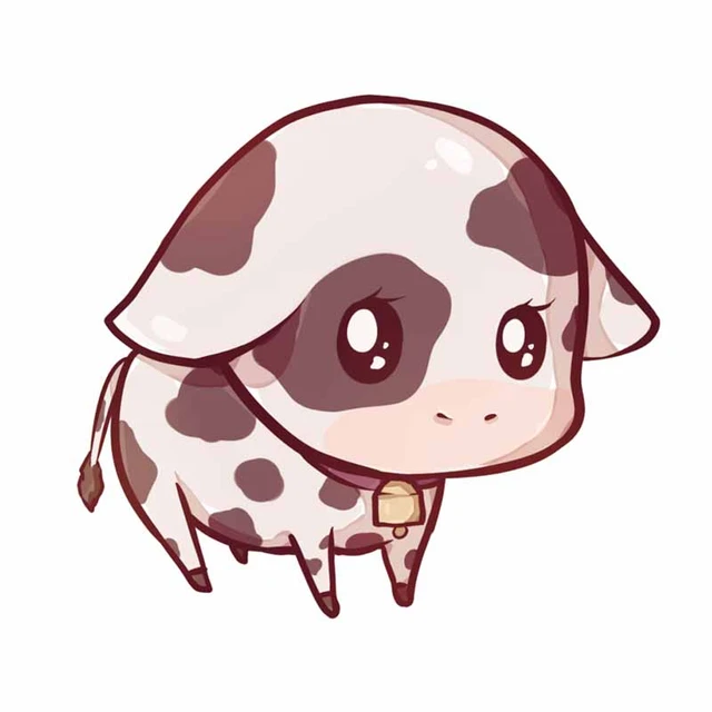 dibujos kawaii de vacas Gran venta OFF-57%