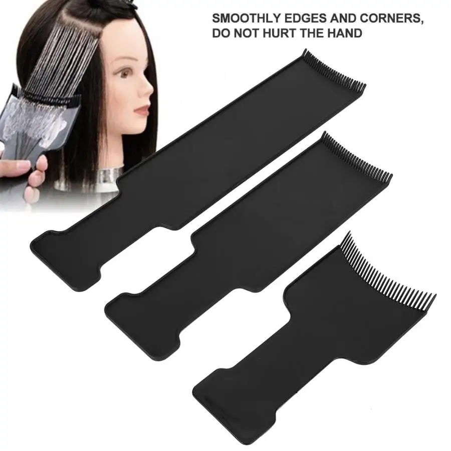 3pcs Hair Color Board Hairdressing Hair Dye Color Board For Barber Shop ...
