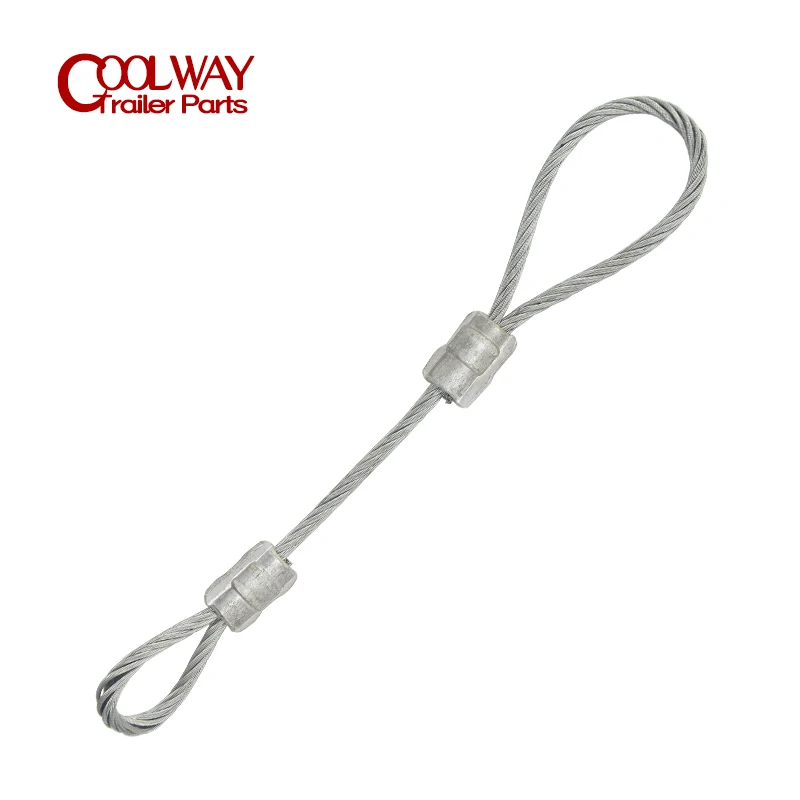 Trailer Safety Cable Steel Wire Rope 270 MM Long Chain RV Parts Camper ...