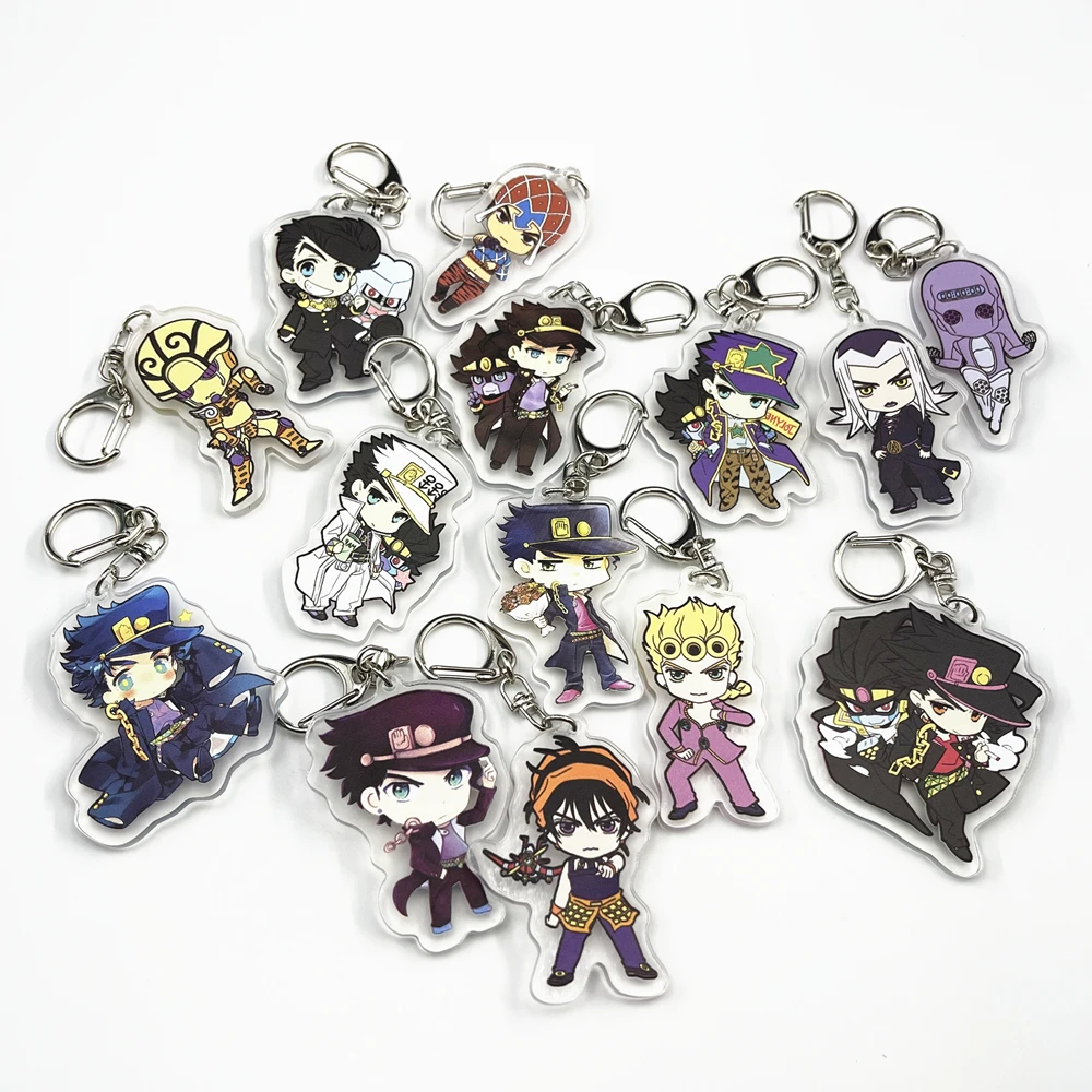 JoJo's Bizarre Adventure Kujo Jotaro Narancia Ghirga Key Chain Pendant ...
