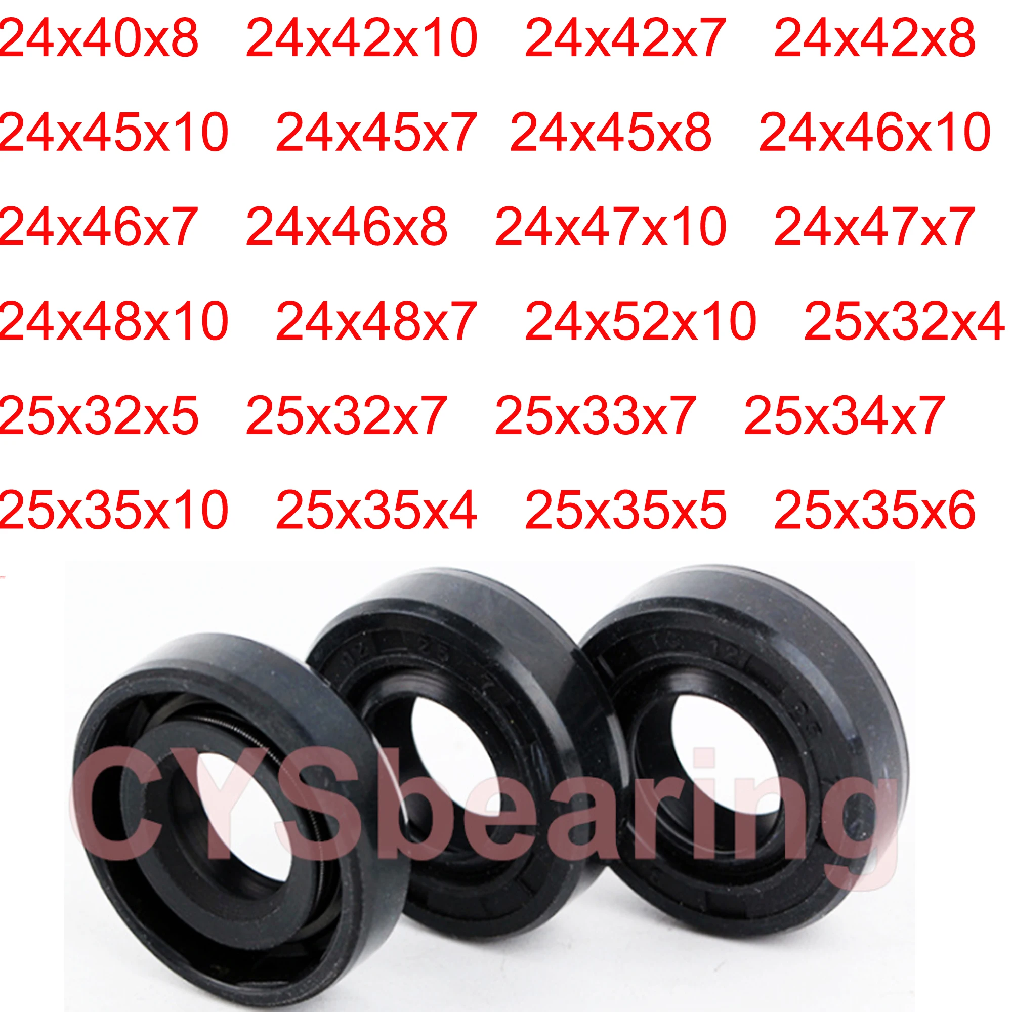 2Pcs-Skeleton-Oil-Seal-24x40x8-24x42x10-24x42x7-24x42x8-24x45x10 ...