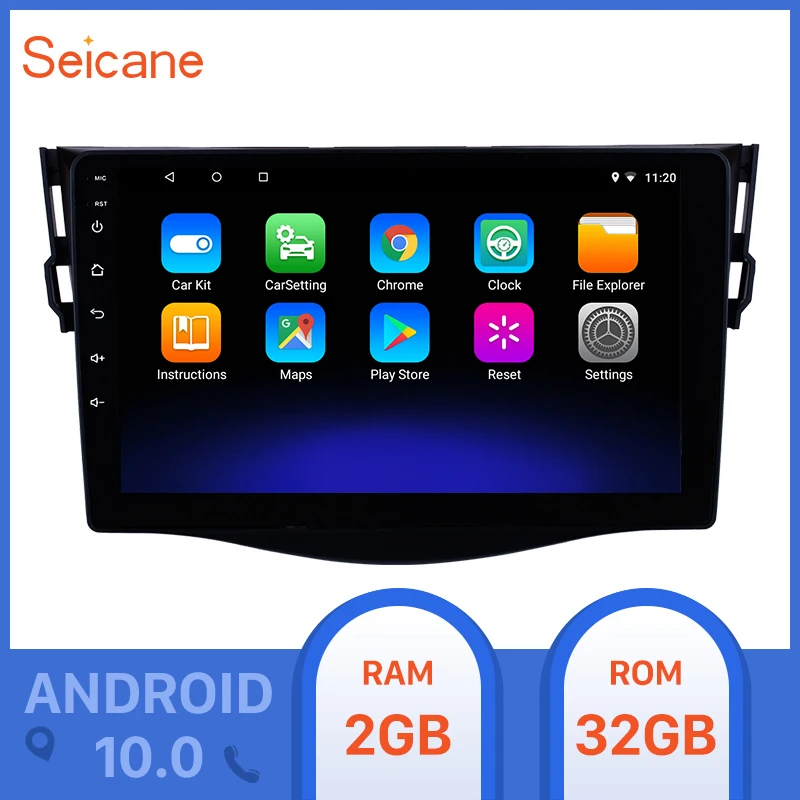 Seicane gps automotivo, 9 polegadas, android 10.0, 2 + 32gb, para 2007 ...