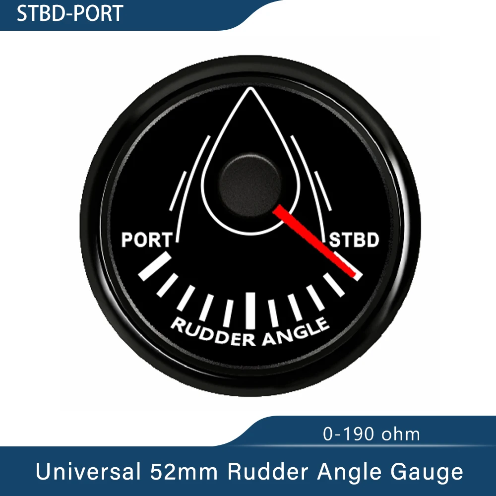 Waterproof 52mm Boat Rudder Angle Indicator Gauge Meter 0 190ohm with ...