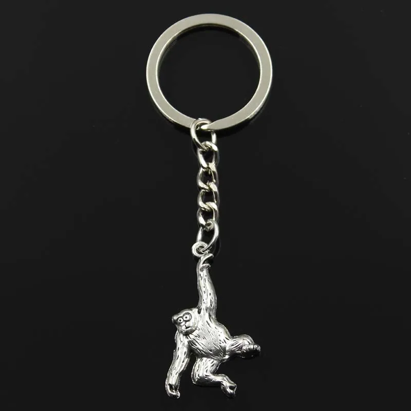 Fashion Keychain 32x27mm Monkey Pendants Diy Men Jewelry Car Key Chain ...