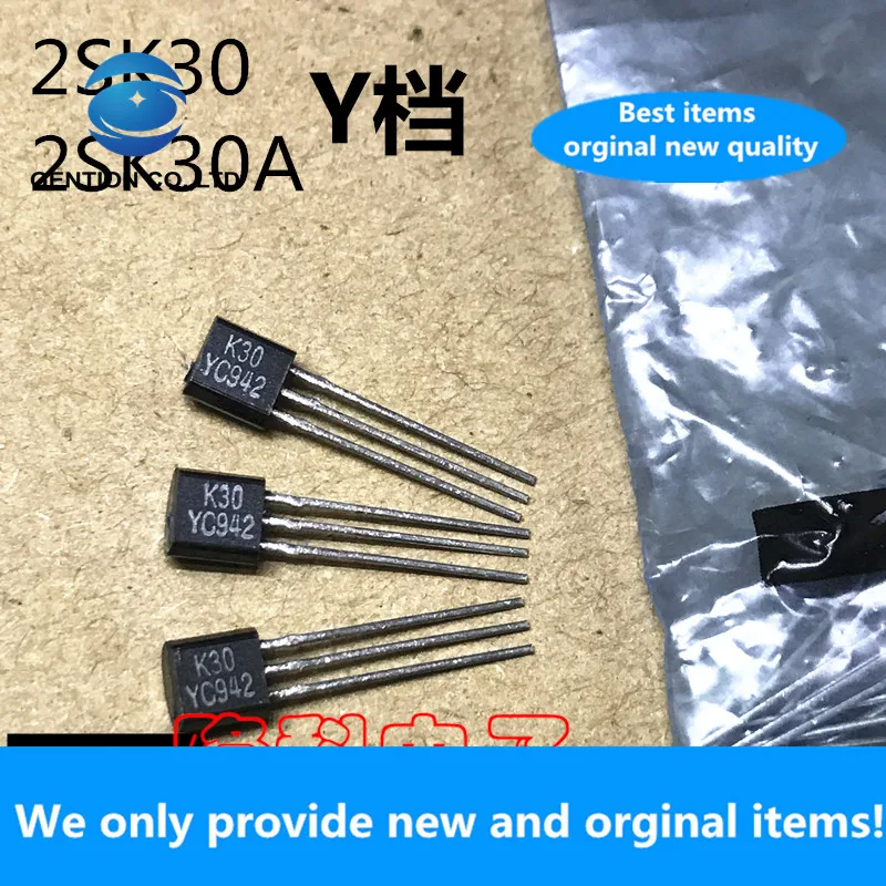 10 pçs 100% original novo 2sk30 y engrenagem 2sk30a y tubo de efeito de ...