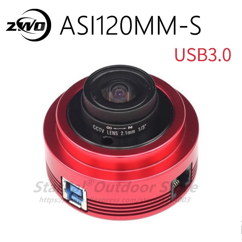 Zwo Asi 120mm-s Usb 3.0 Camera (mono) Zwo Asi120mm Asi120 Mm Asi 120 Mm ...