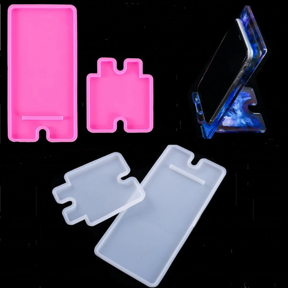 Mobile-Phone-Holder-Silicone-Mould-Epoxy-Resin-Mold-For-DIY-Resin-Phone ...