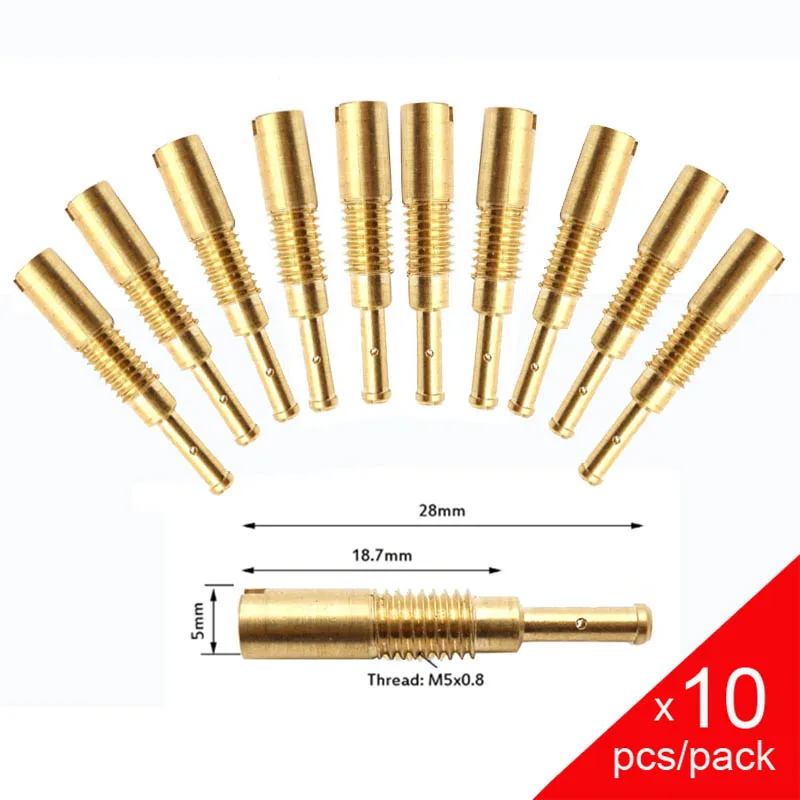 10pcs Carburetor Pilot Jet M5 Slow jet idle jet 5x0.8mm Thread 35,38,40 ...