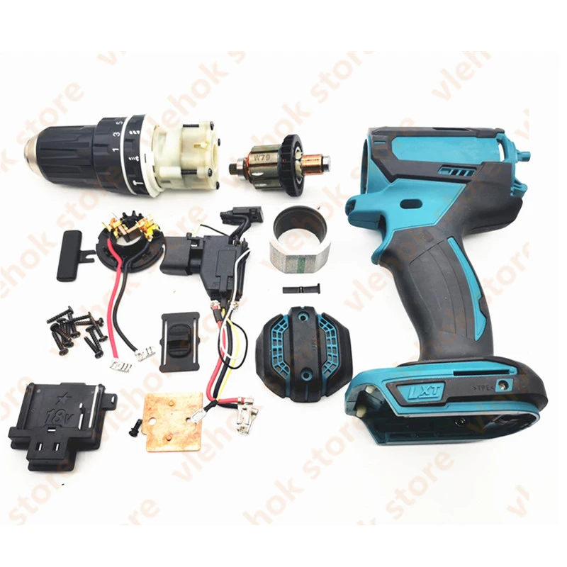 MAKITA 전기자 로터 고정자 필드 스위치 브러시 홀더용 전동 공구 액세서리, DHP482 DHP482RME DHP482RAE ...