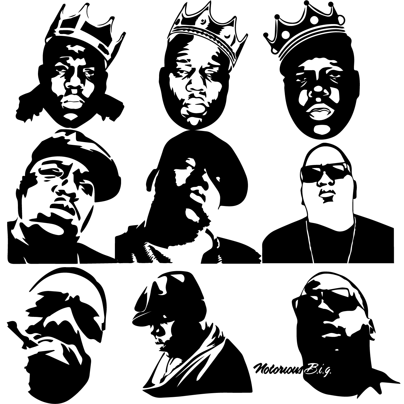 Biggie Smalls Silhouette