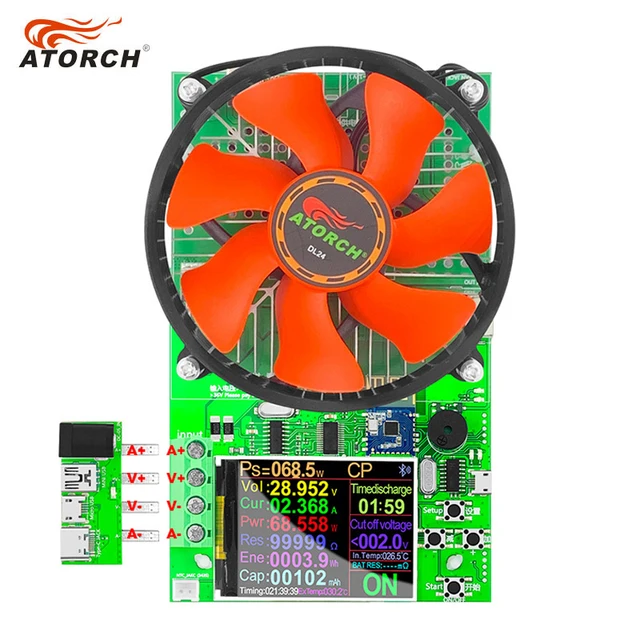 DL24 150W 20A DC Power USB Tester Electronic Load Lithium Battery ...