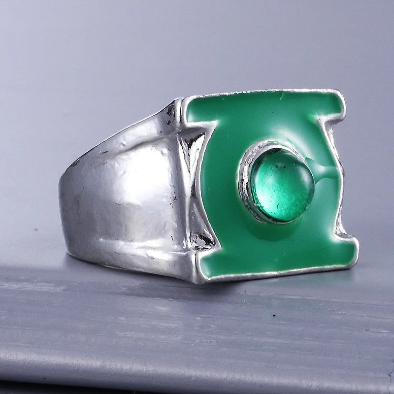 Green Lantern Ring Silver