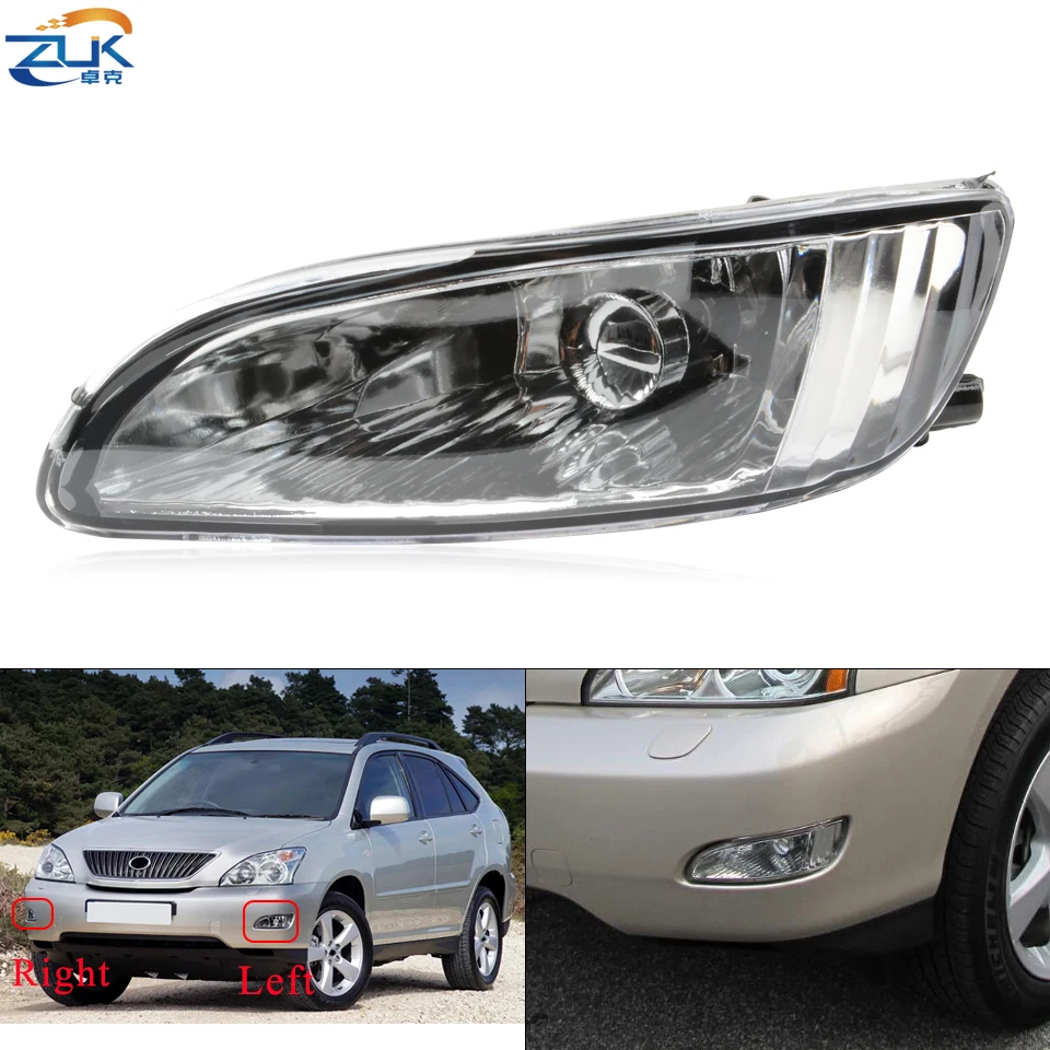 ZUK Front Bumper Fog Light Fog Lamp For LEXUS RX300 RX330 RX350 2003 ...