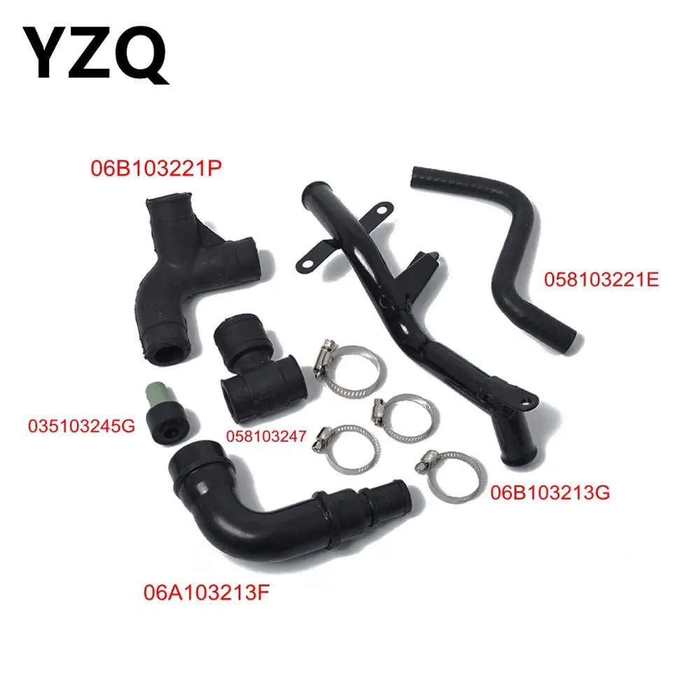 06B103221P 035103245G OEM 10PCS Engine Crankcase Breather Vent Hose ...
